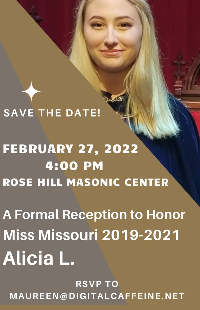 Miss Missouri 2019-2021 Reception – MISSOURI JOB'S DAUGHTERS