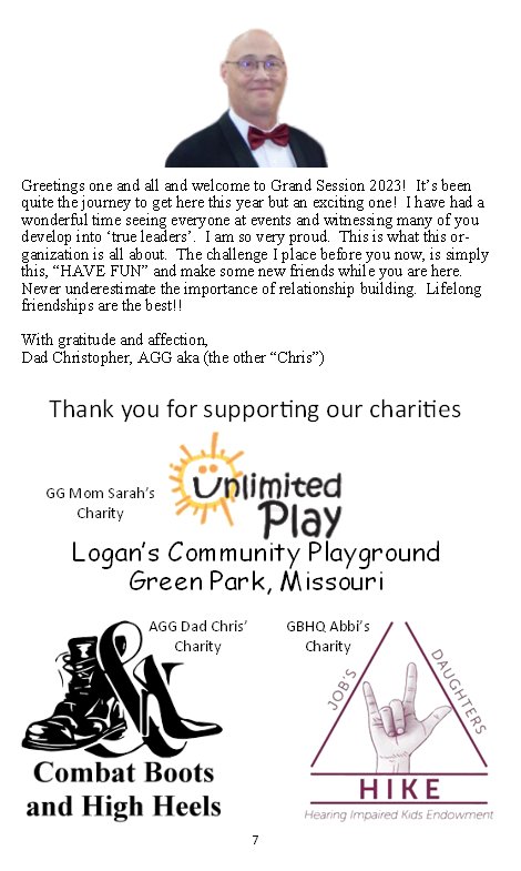 Grand Session 2023 Program – MISSOURI JOB'S DAUGHTERS