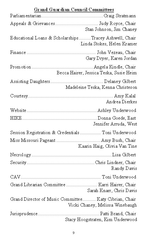 Grand Session 2023 Program – MISSOURI JOB'S DAUGHTERS
